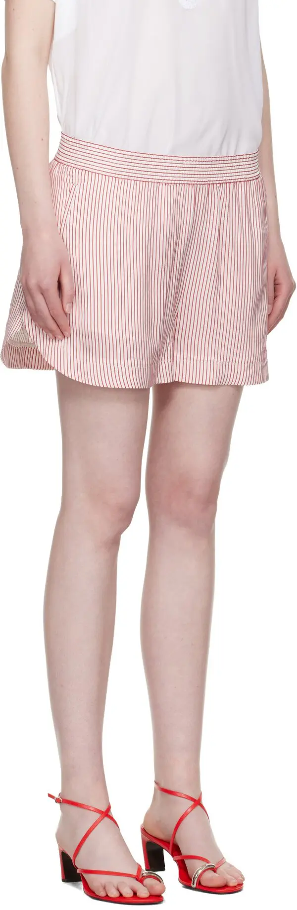 Stella McCartney Striped Silk Shorts