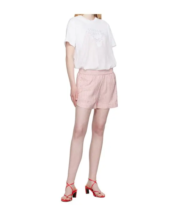 Stella McCartney Striped Silk Shorts