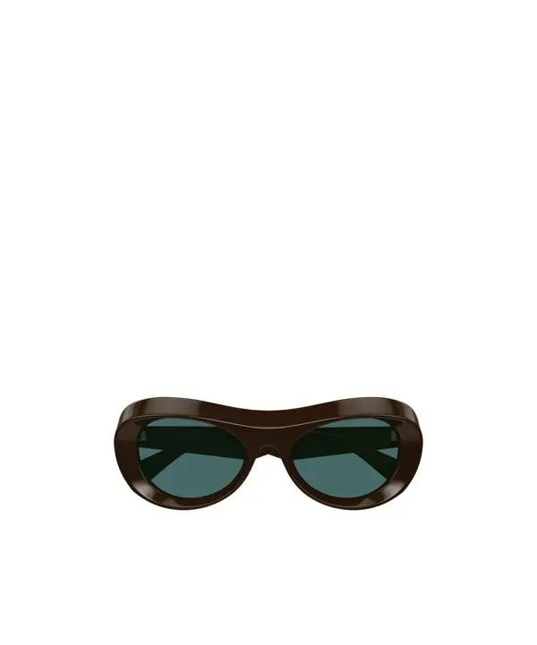 Bottega Veneta Oval Frame Sunglasses - Black