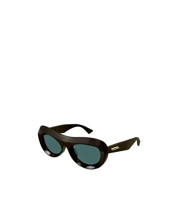 Bottega Veneta Oval Frame Sunglasses - Black