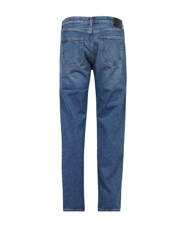 Off-White Logo Patch Straight Leg Jeans