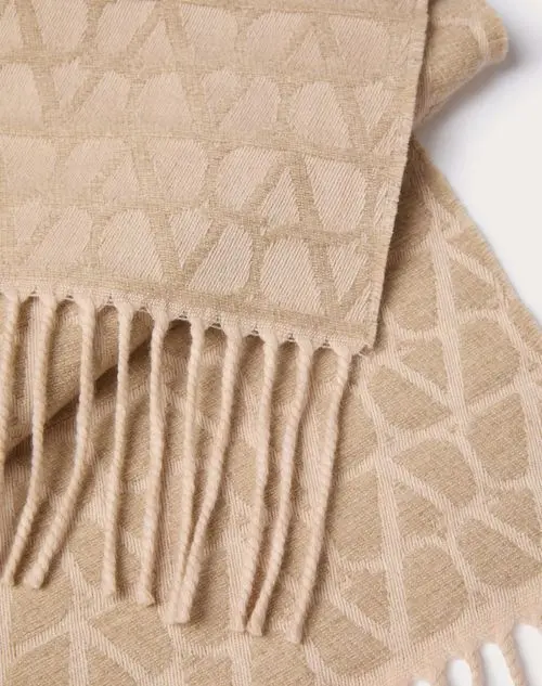 Valentino Garavani Toile Iconographe Fringed Edge Scarf