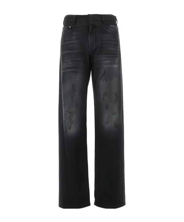 MAISON MARGIELA Contrast Waist Straight-leg Jeans