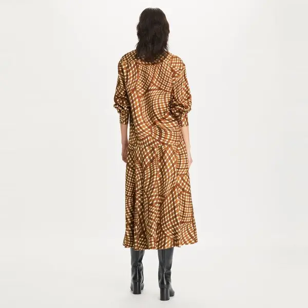 Tory Burch Abstract Pattern Print Silk Blouse