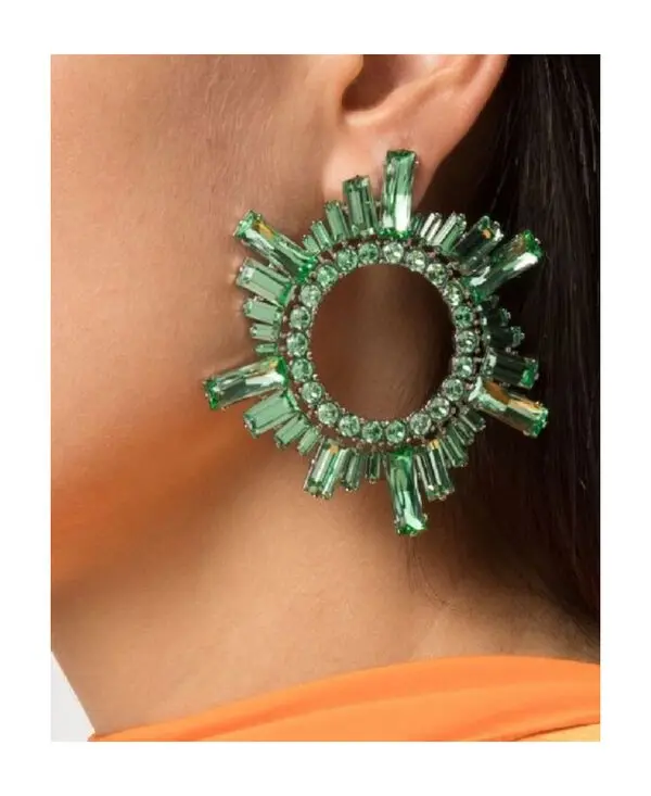 Amina Muaddi Begum Crystal Earrings