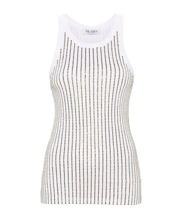 Attico Round-neck Vest - White
