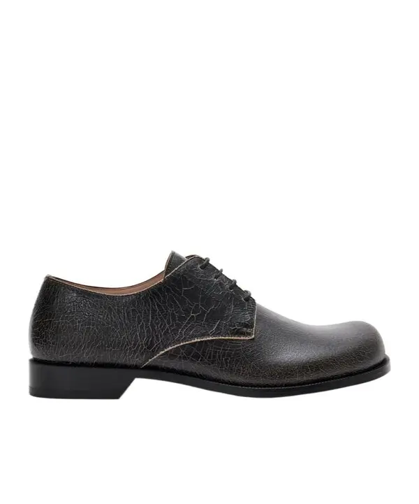Loewe Campo Lace-up Derby Shoes - Black/beige