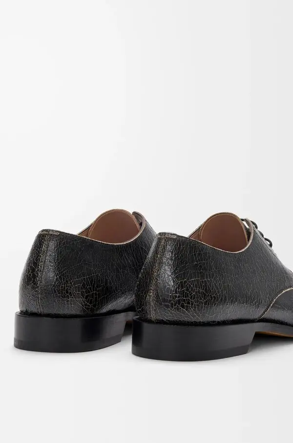 Loewe Campo Lace-up Derby Shoes - Black/beige