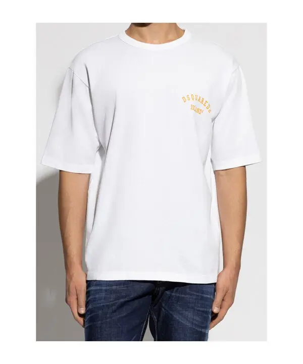 Dsquared2 Island Loose Fit T-shirt - White