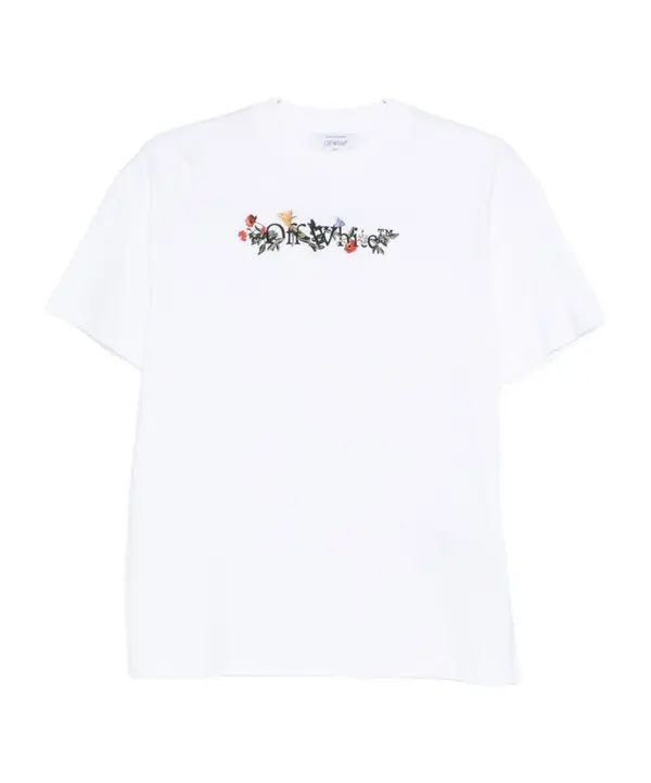 Off-White Arrow Flower Printed Crewneck T-shirt