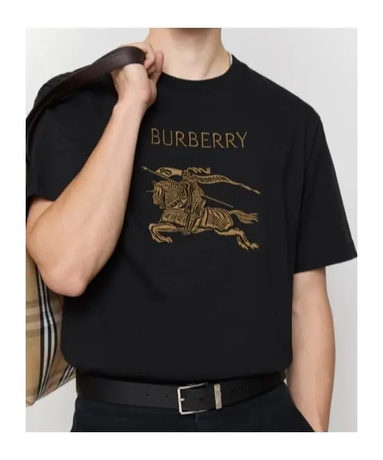 Burberry Ekd Embroidered Crewneck T-shirt
