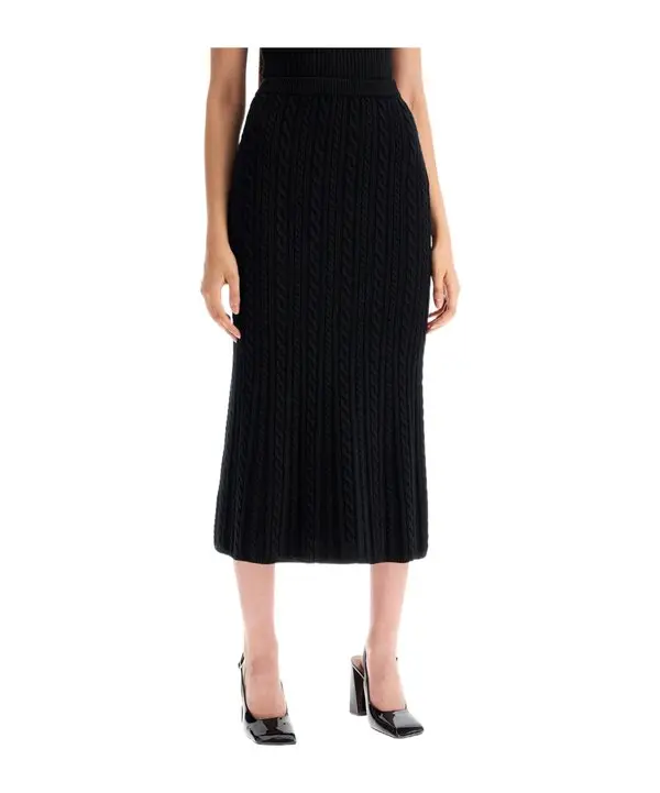 Alessandra Rich Knitted Midi Skirt