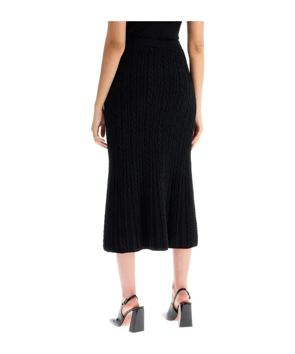 Alessandra Rich Knitted Midi Skirt
