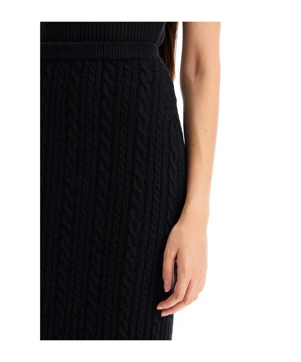 Alessandra Rich Knitted Midi Skirt