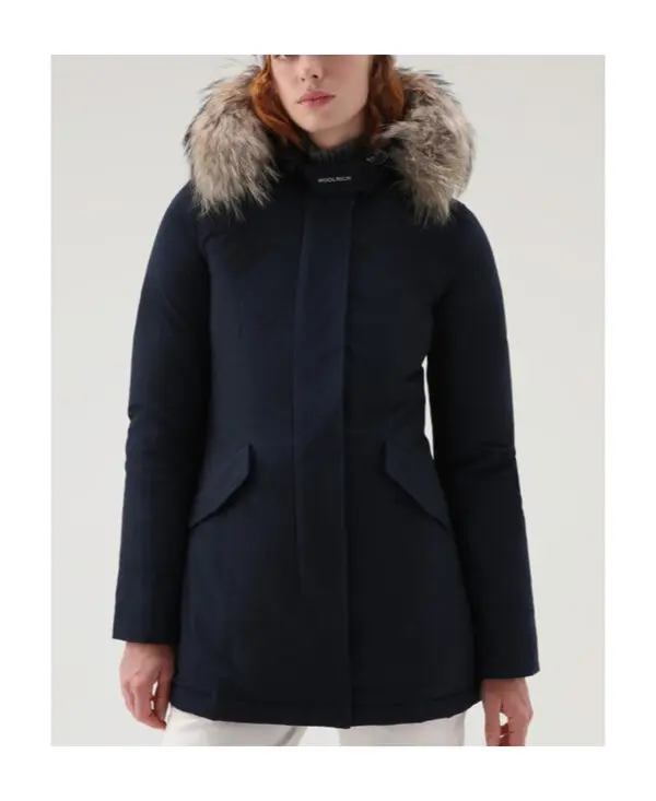 Woolrich Arctic Parka With Raccoon Fur Trim - Black