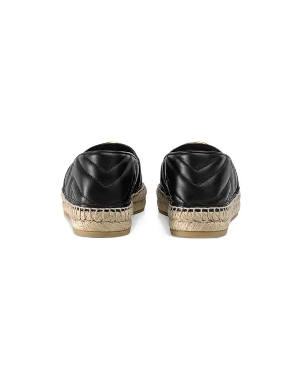Gucci Leather Espadrille With Double G