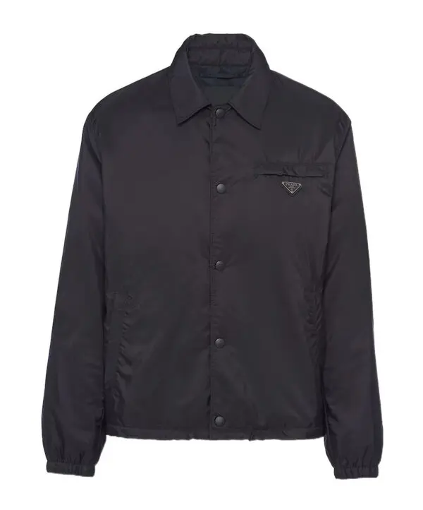 Prada Logo Plaque Blouson Jacket
