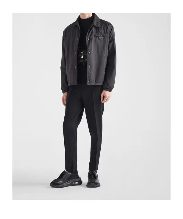 Prada Logo Plaque Blouson Jacket