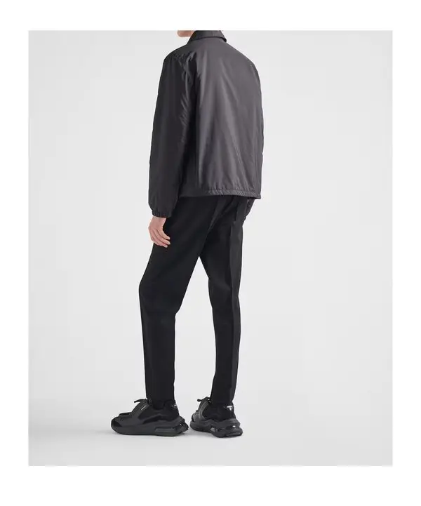 Prada Logo Plaque Blouson Jacket