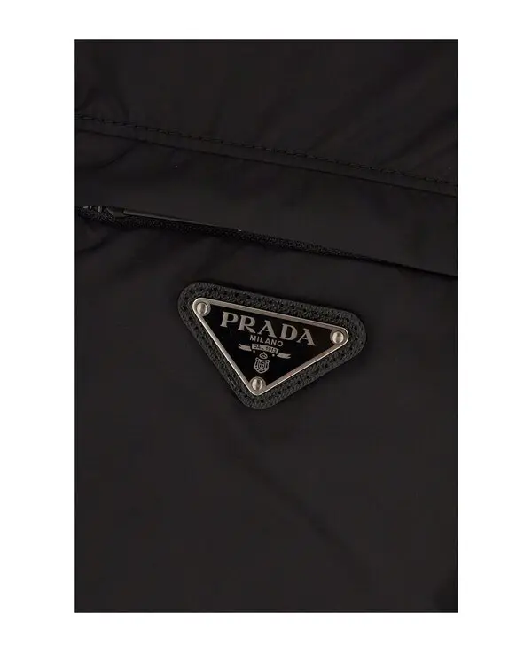 Prada Logo Plaque Blouson Jacket