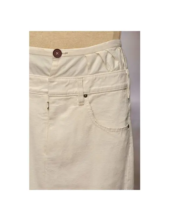 MAISON MARGIELA Belted Denim Midi Skirt