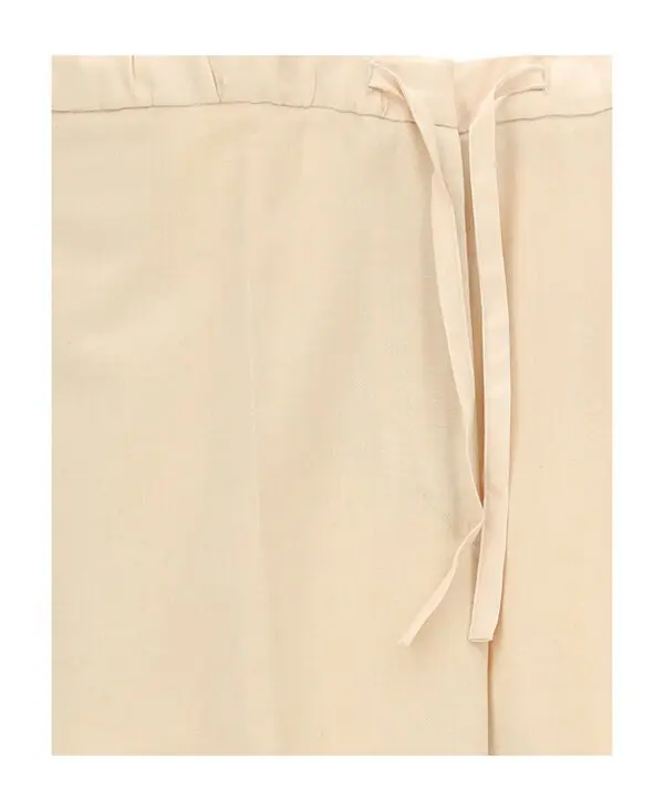 JIL SANDER High-waist Cropped Trousers - Nude