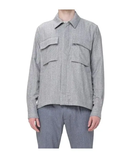 Eleventy Striped Pocket Shirt