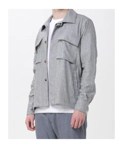 Eleventy Striped Pocket Shirt