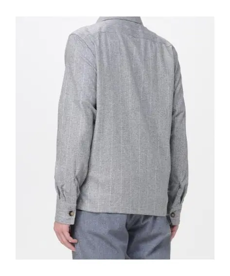 Eleventy Striped Pocket Shirt