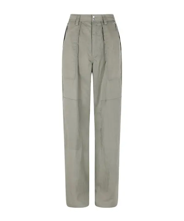 Rabanne Pleated Button-fastened Cargo Trousers
