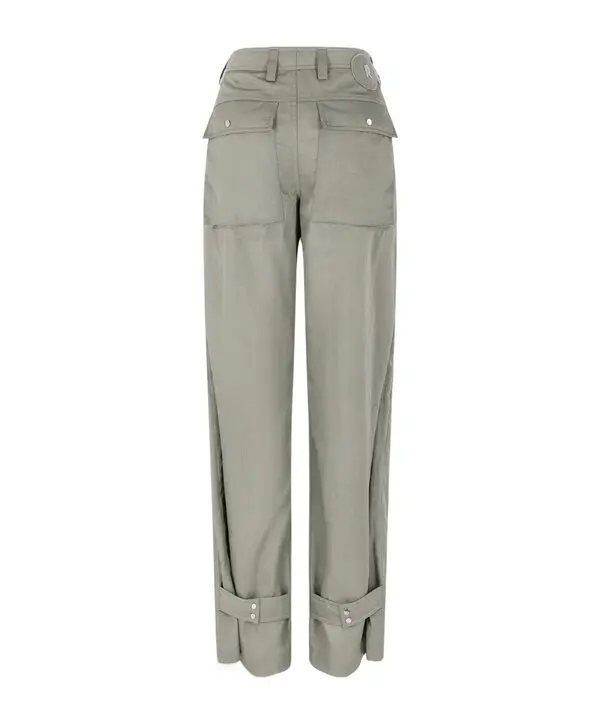 Rabanne Pleated Button-fastened Cargo Trousers