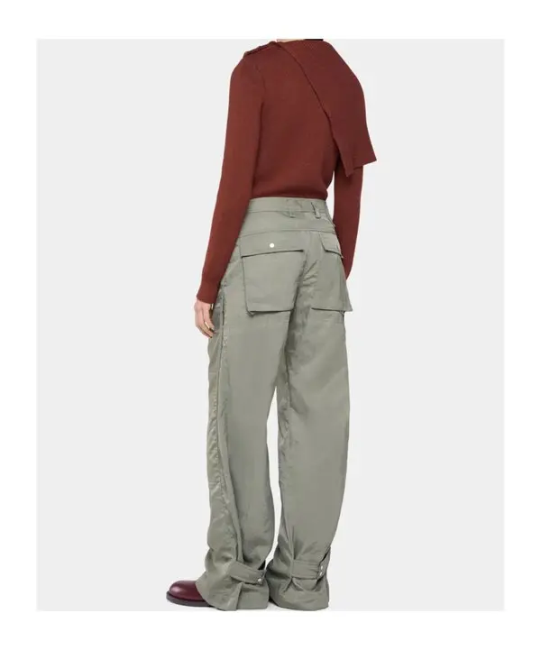 Rabanne Pleated Button-fastened Cargo Trousers
