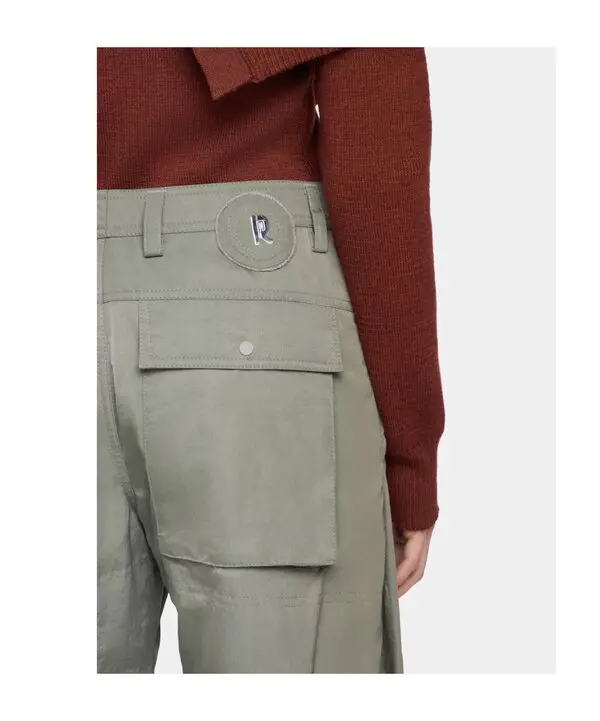 Rabanne Pleated Button-fastened Cargo Trousers