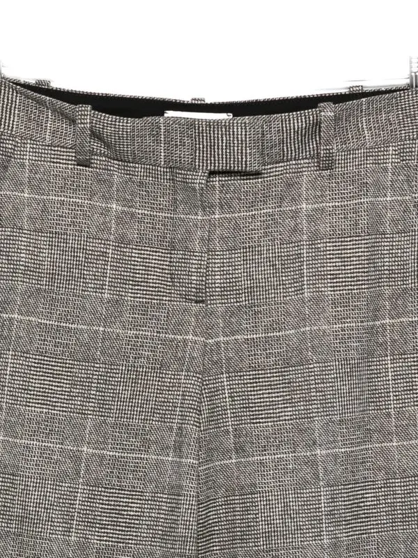 CIRCOLO 1901 Belt Loop Wide-leg Pants With Check Pattern