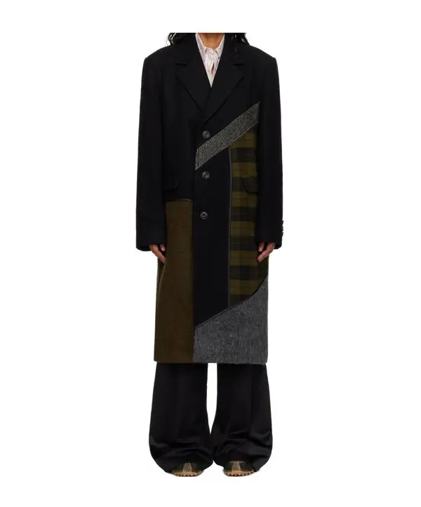 Andersson Bell Patchwork Melton Coat