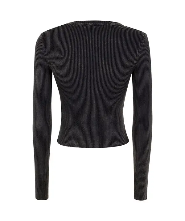 DIESEL® Logo Plaque Crew Neck Top