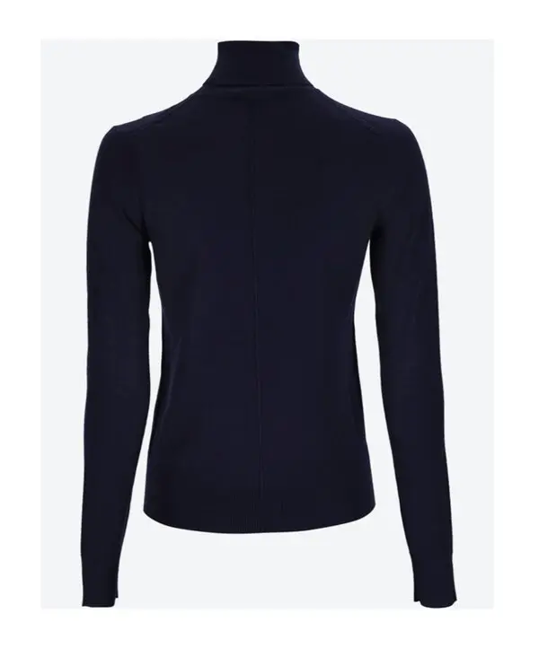 Chloé Logo Embroidered Turtleneck Knit Jumper - Black