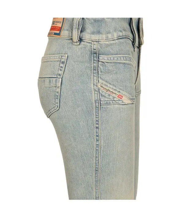 DIESEL® High-rise Bootcut Jeans With Double-button Placket