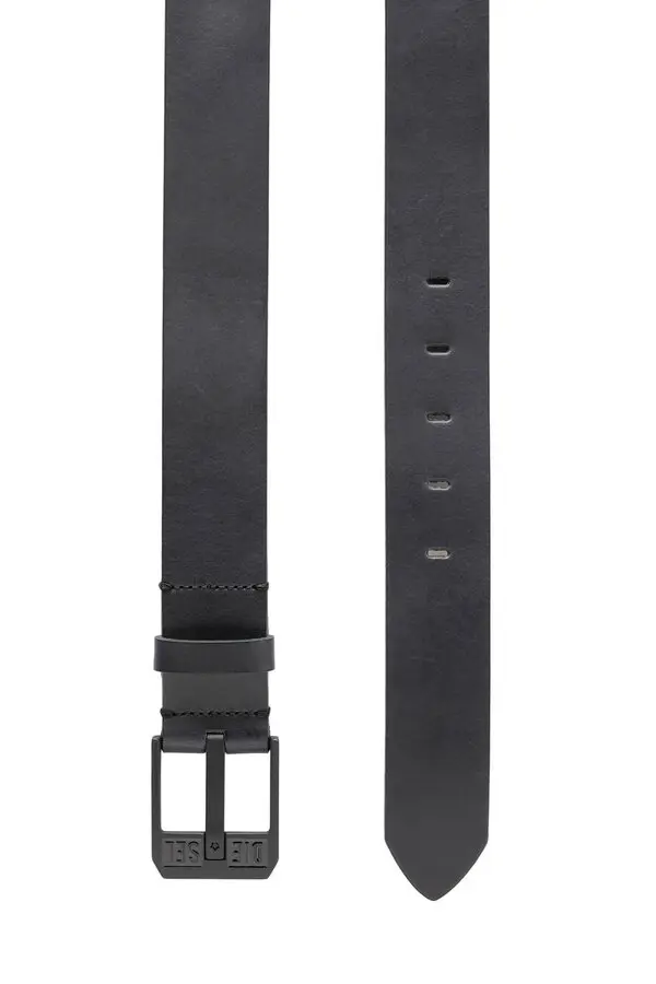 DIESEL® Logo Engraved Buckle Belt