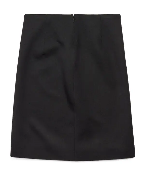 Balenciaga Midi Skirt With Back Zip And Hook Closure
