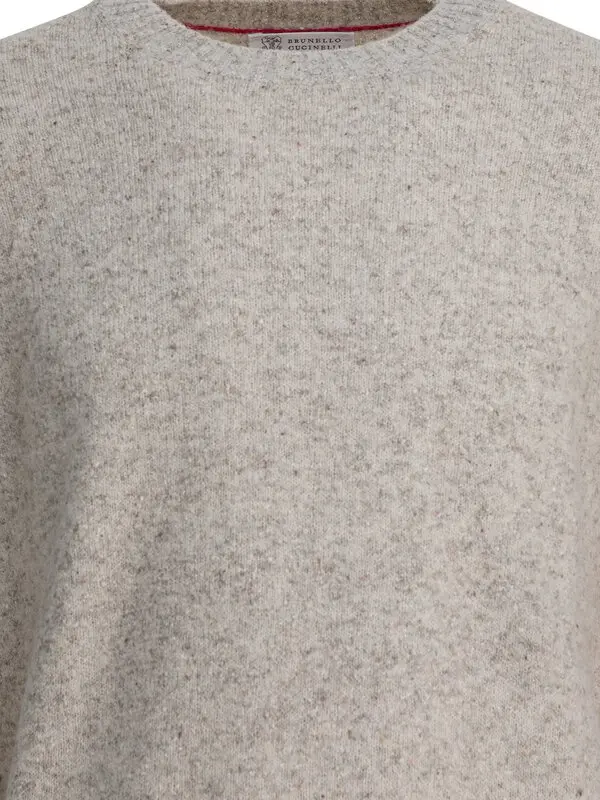 Brunello Cucinelli Crewneck Knitted Jumper - Light Grey