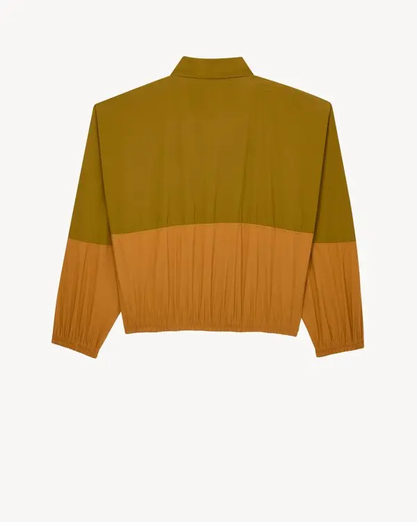 Saint Laurent Cassandre Color-blocked Windbreaker