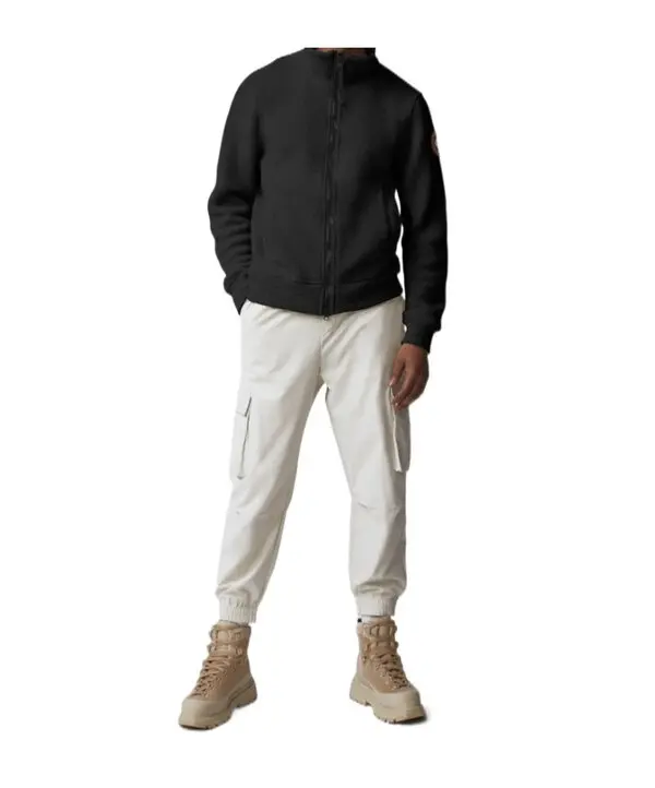 Canada Goose Lawson Fleece Zip-up Jacket With Logo Patch