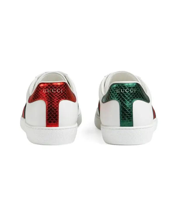 Gucci Ace Embroidered Sneakers - White
