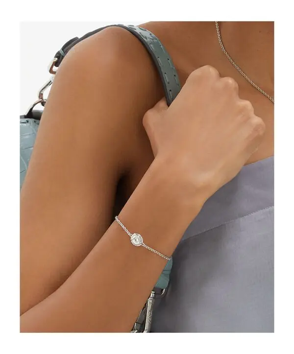 Fendi F Is " Pearl Bracelet - Silver