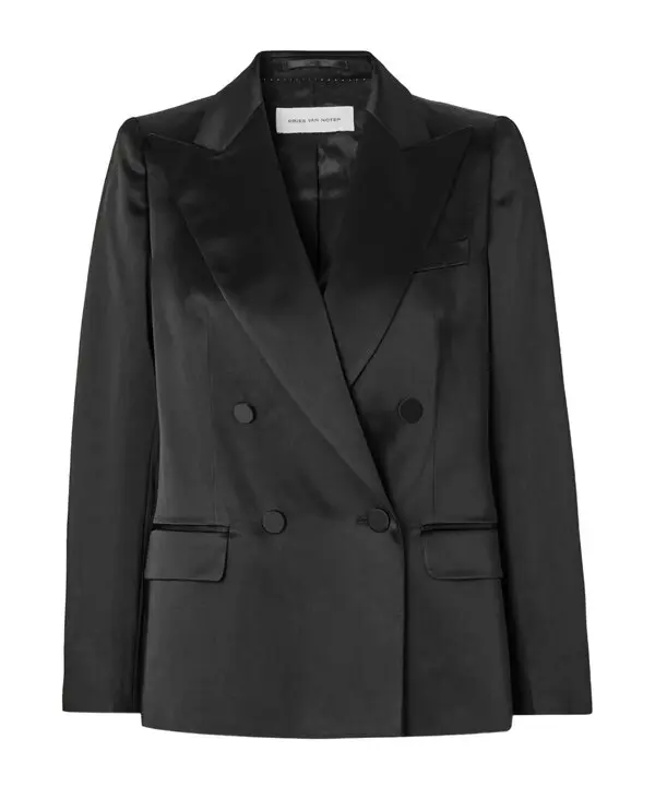 Dries Van Noten Double-breasted Peak Lapel Blazer