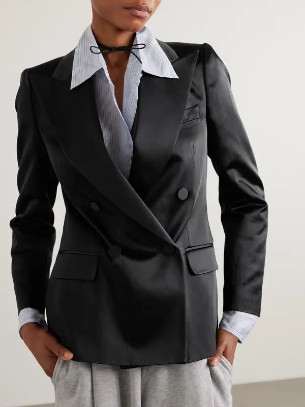 Dries Van Noten Double-breasted Peak Lapel Blazer