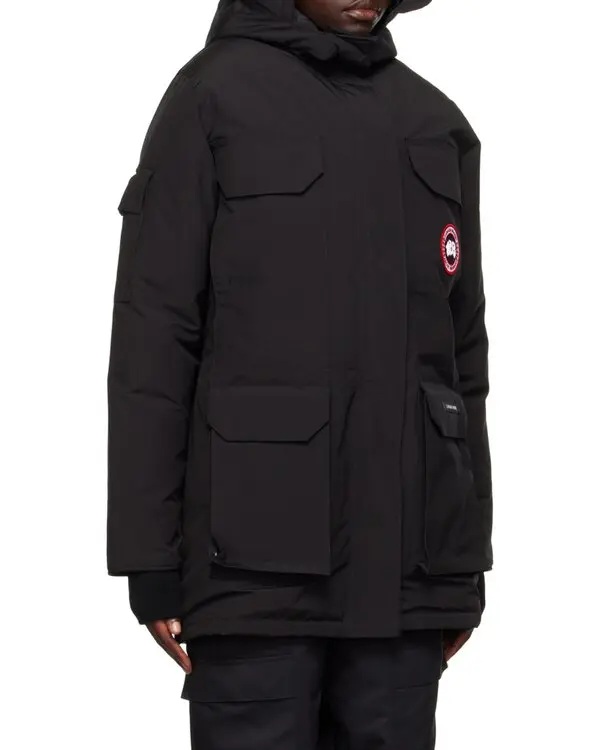 Canada Goose Hooded Down Parka With Logo Patch