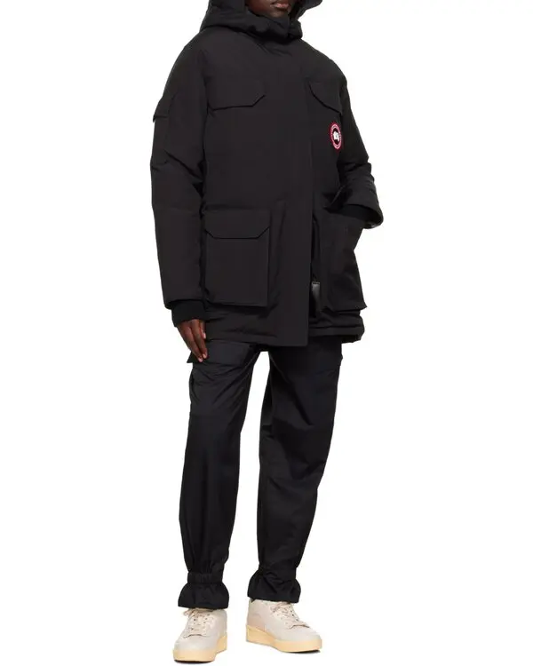 Canada Goose Hooded Down Parka With Logo Patch