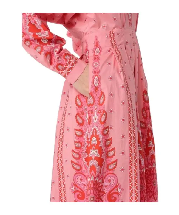Etro Paisley-printed Pleated Shirt Dress